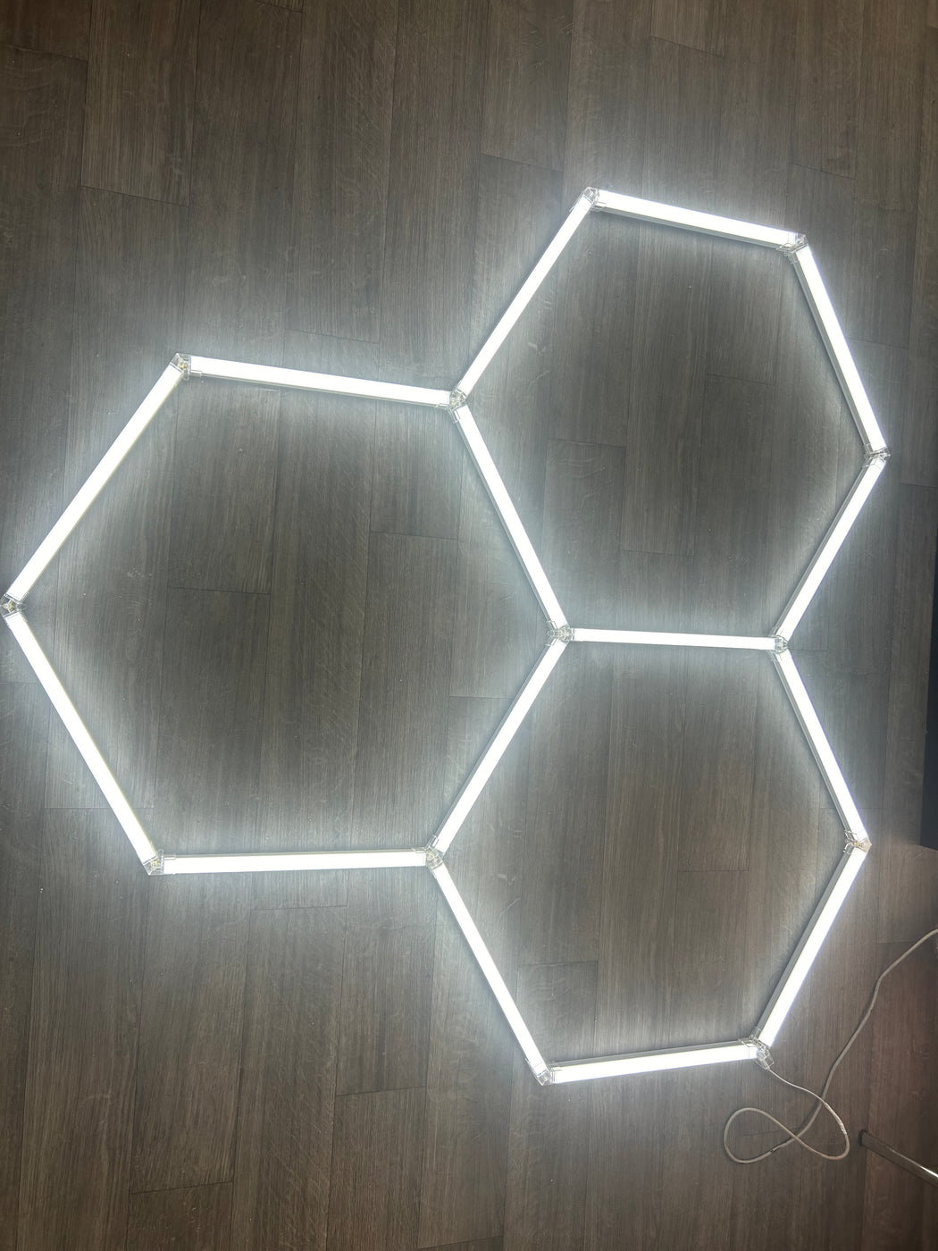 Hexagon LED Light Hex 3 Grid Garage/Gym/Sales/Office Lighting ...
